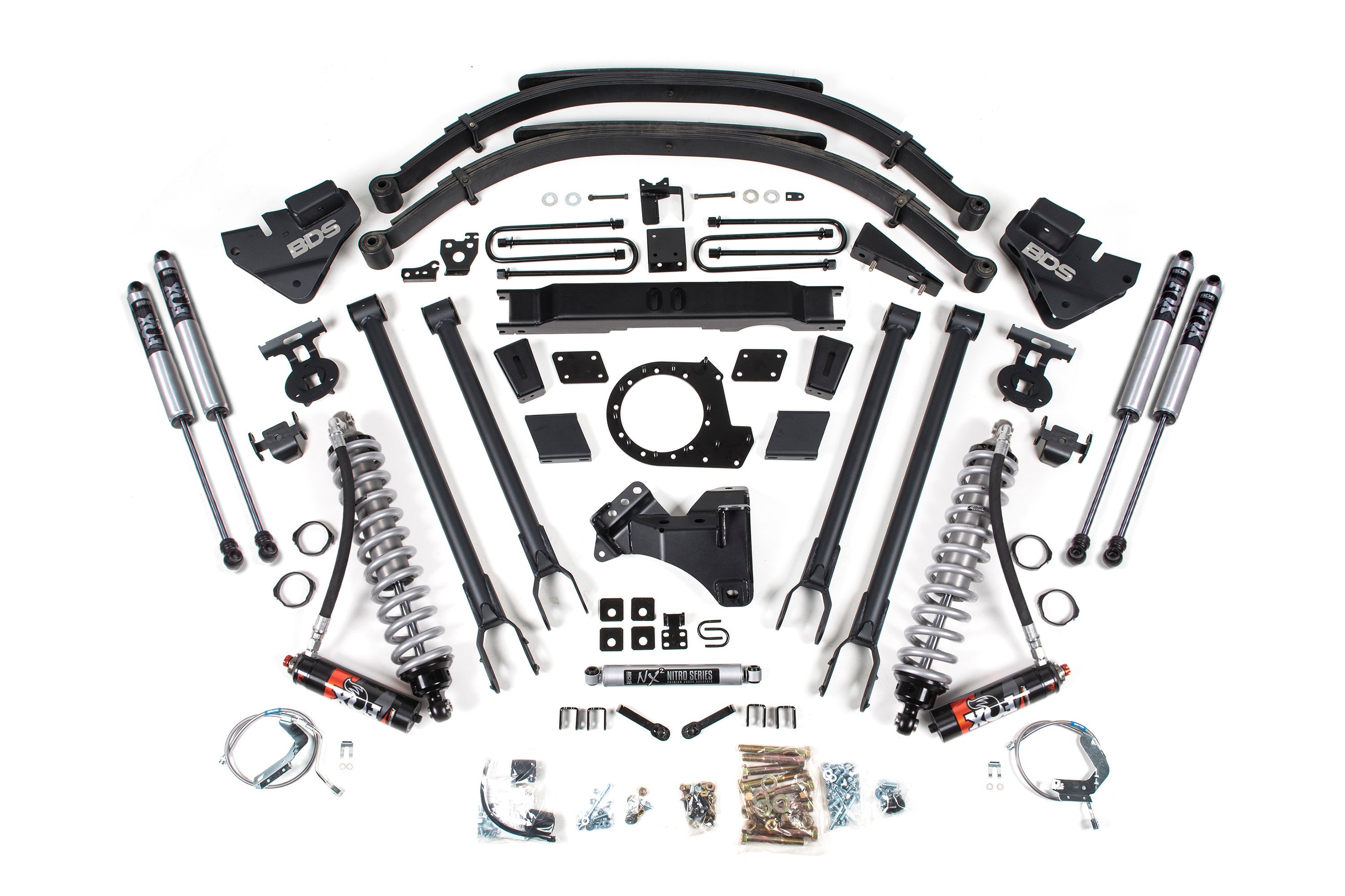 BDS 9 Inch Lift Kit w/ 4-Link | FOX 2.5 Performance Elite Coil-Over Co ...
